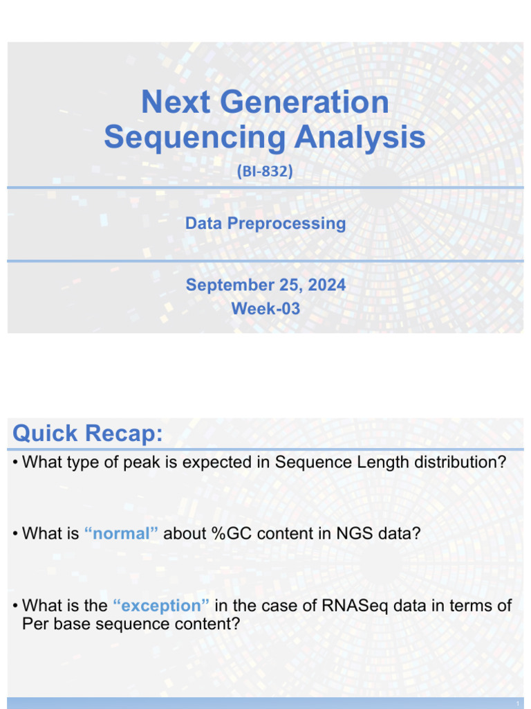 NGS Data Preprocessing Guide | PDF