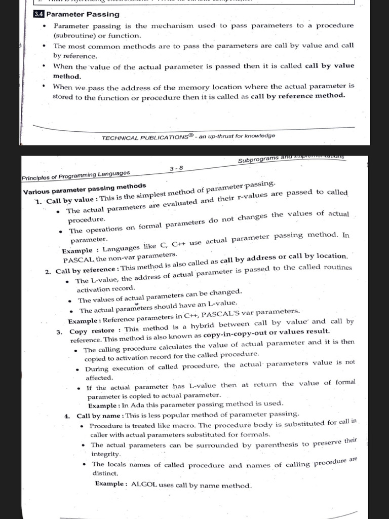 Parameter Passing and Overloaded Methods-15m (PPL-CIT2) Unit 3 | PDF