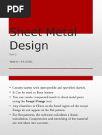 NX Sheet Metal | PDF | Sheet Metal | Industrial Processes
