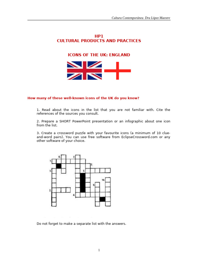UK Cultural Icons: Explore England's Heritage | PDF | England | London