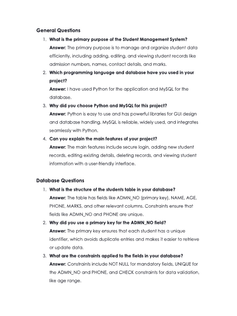 AD Viva Questions | PDF