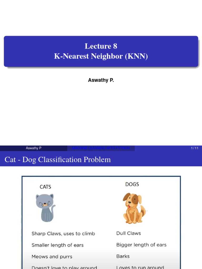 K Nearest Neighbors | PDF | Machine Learning | Teaching Mathematics