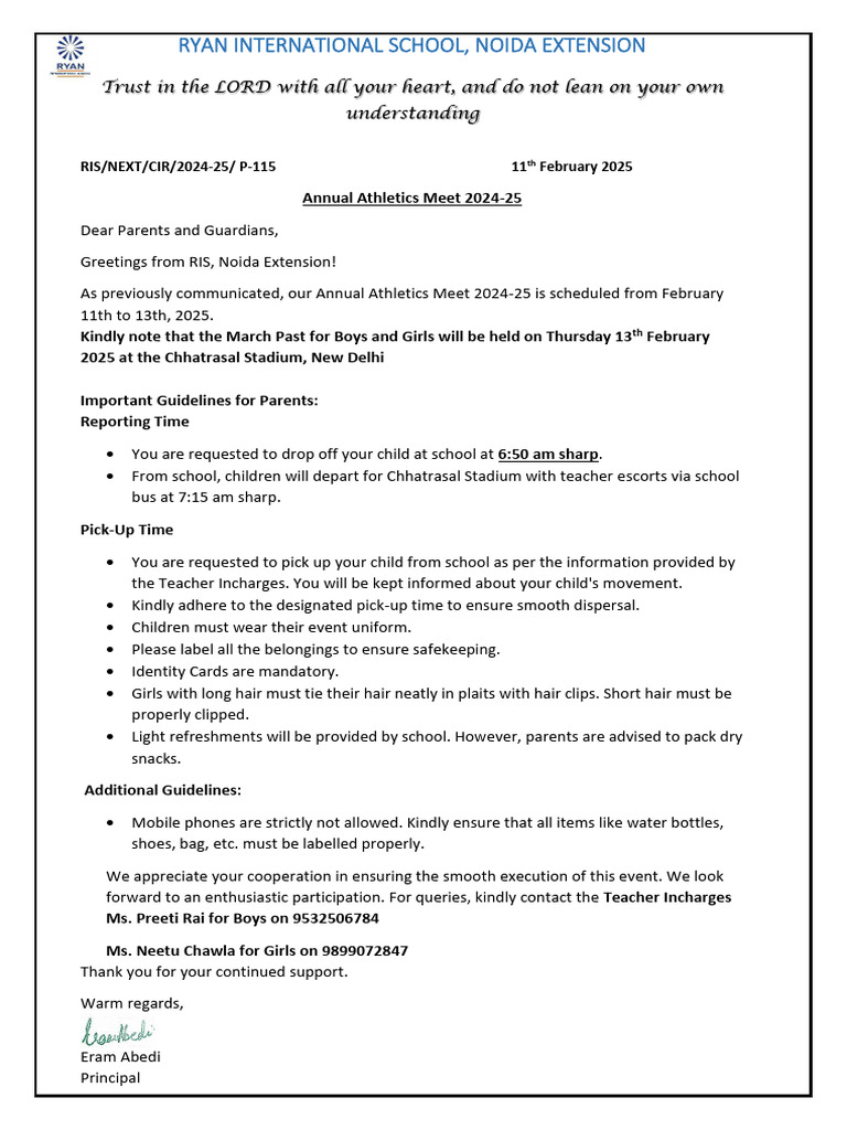 Ryan International School, Noida Extension | PDF