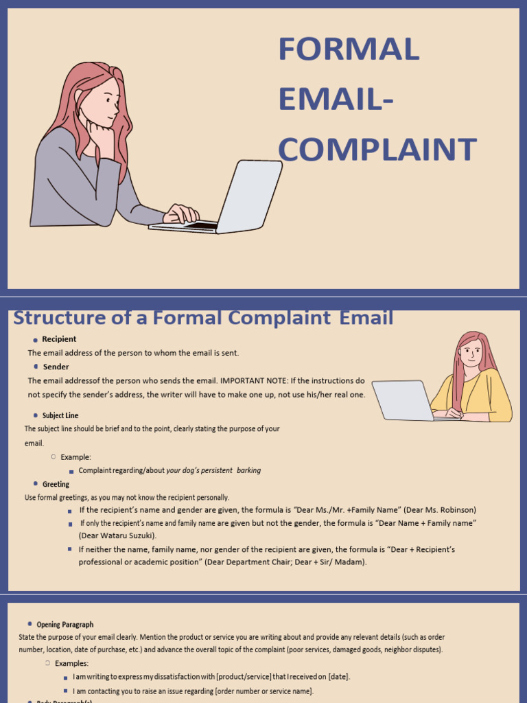 How to Write a Formal Complaint Email | PDF