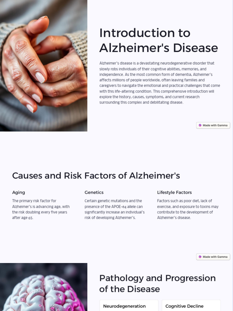 Understanding Alzheimer's Disease Basics | PDF | Alzheimer's Disease ...