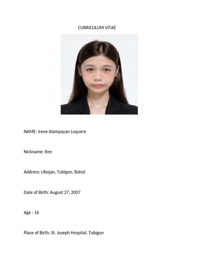 Curriculum Vita-Wps Office | PDF