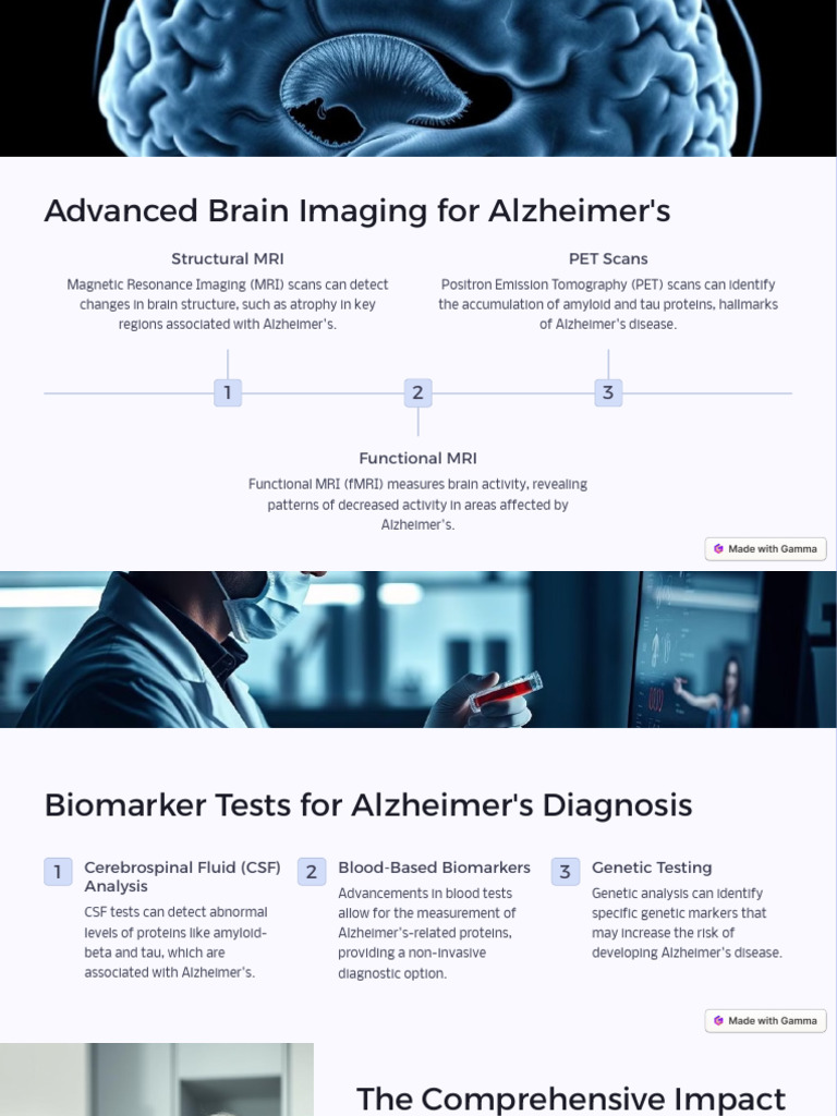 Advanced Brain Imaging For Alzheimers | PDF