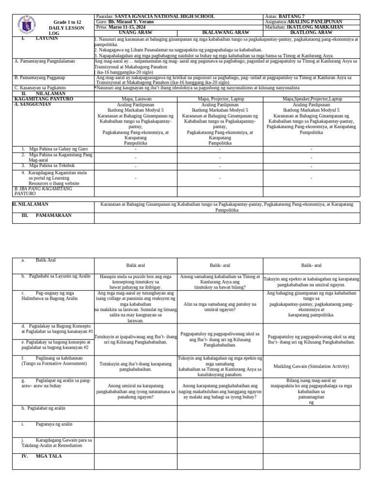 3rd AP - Week 7 | PDF