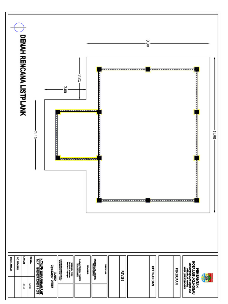 Denah Rencana Listplank | PDF