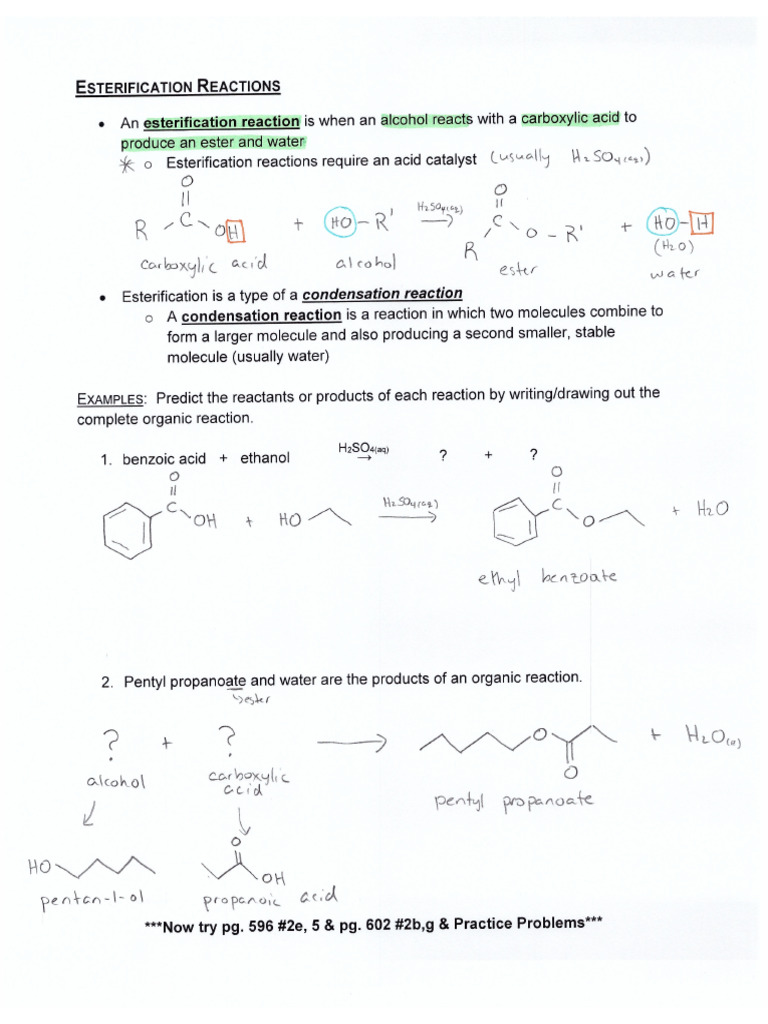 3.10-esterification_reactions | PDF