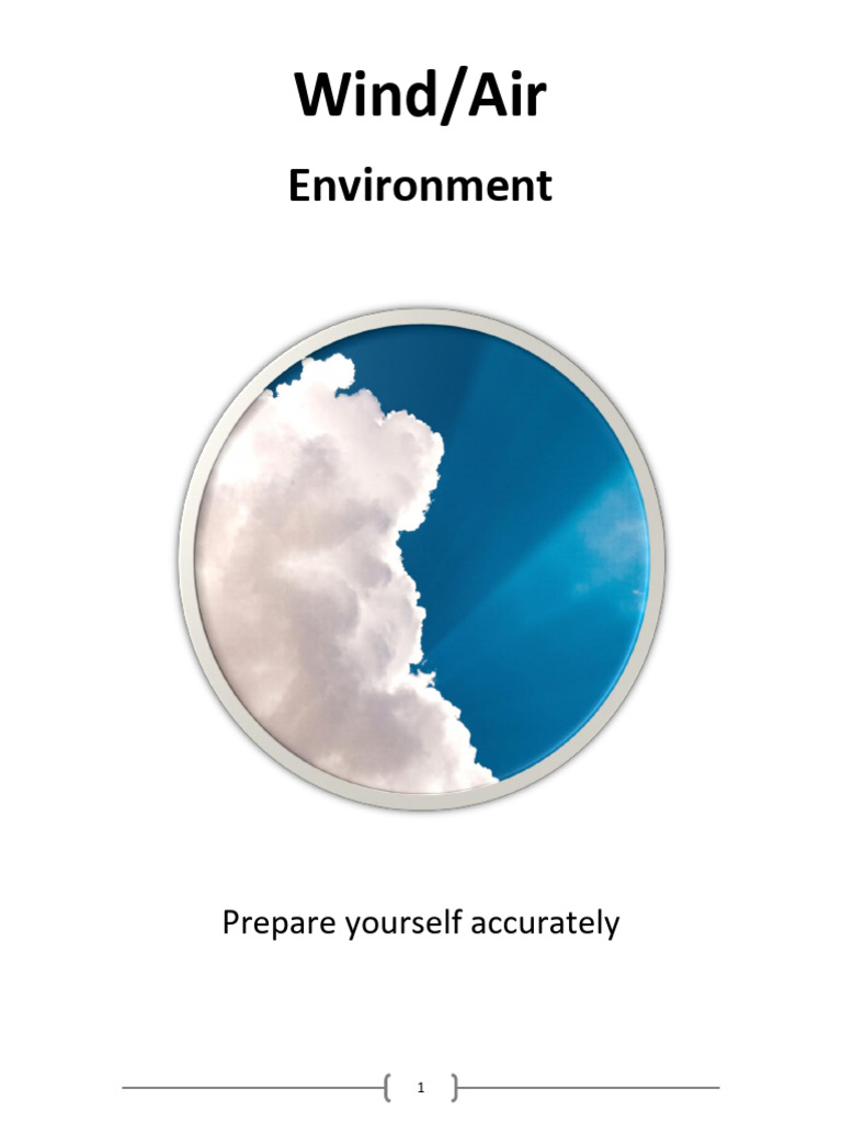 Wind Booklet (2nd Revision) | PDF | Nature | Survival Skills