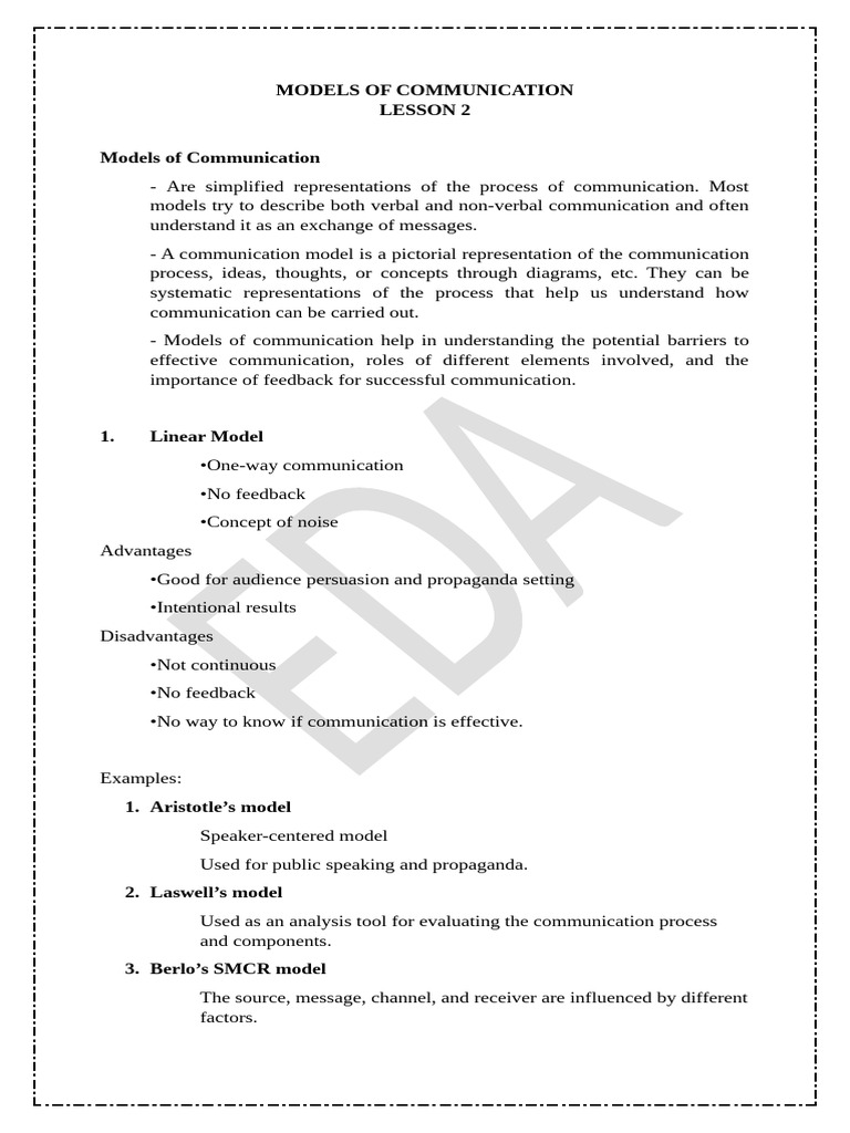 LESSON 2 | PDF | Communication | Human Communication