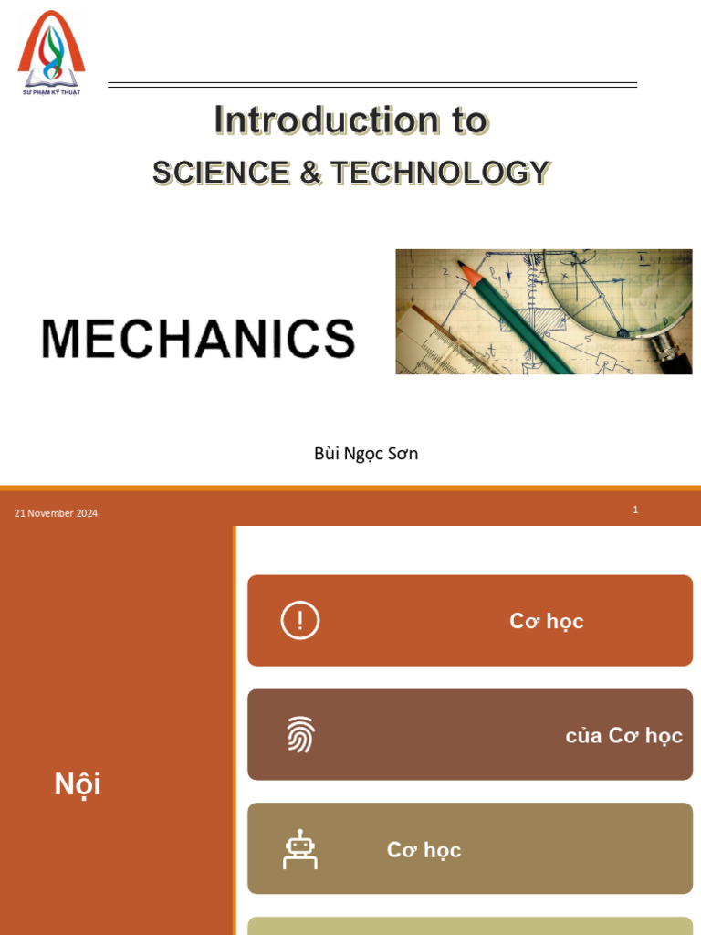 Mechanics Introduction | PDF