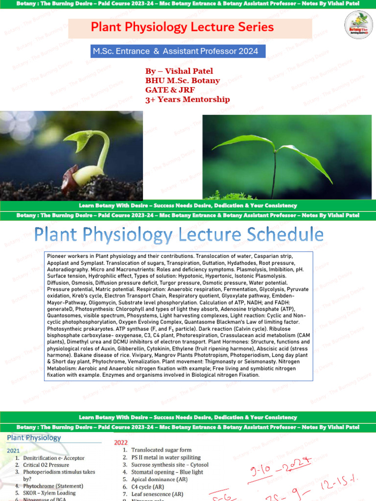 Plant Physiology | PDF | Osmosis | Stoma