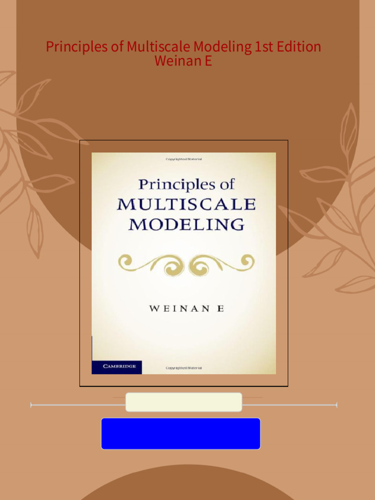 Get Principles of Multiscale Modeling 1st Edition Weinan E Free All Chapters | PDF | Quantum ...