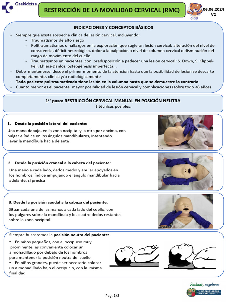 GIDEP INM Cervical | PDF | Sistema nervioso | Especialidades Medicas