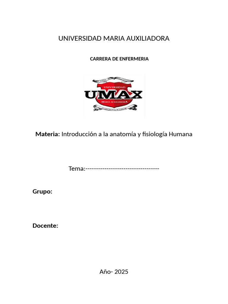 Universidad Maria Auxiliadora | PDF