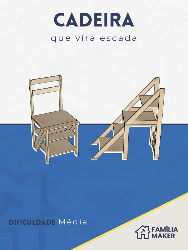 Cadeira que Vira Escada: Projeto DIY | PDF