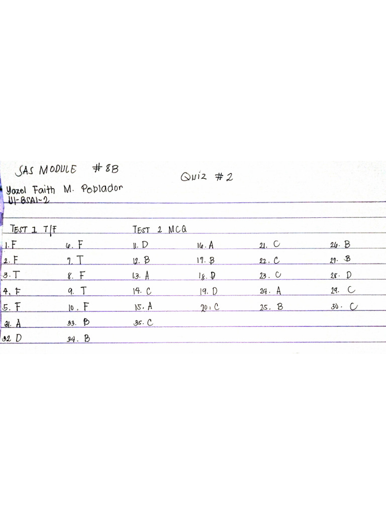 SAS Module #8B | PDF