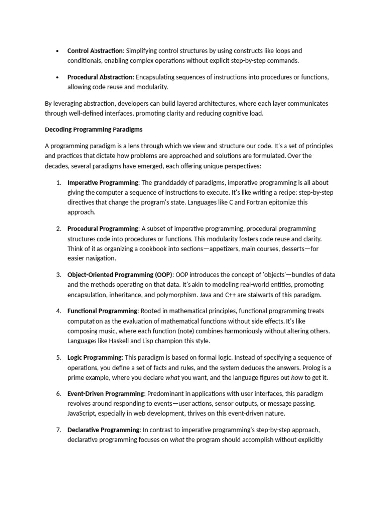 Understanding Programming Abstractions | PDF | Programming Paradigms | Object Oriented Programming