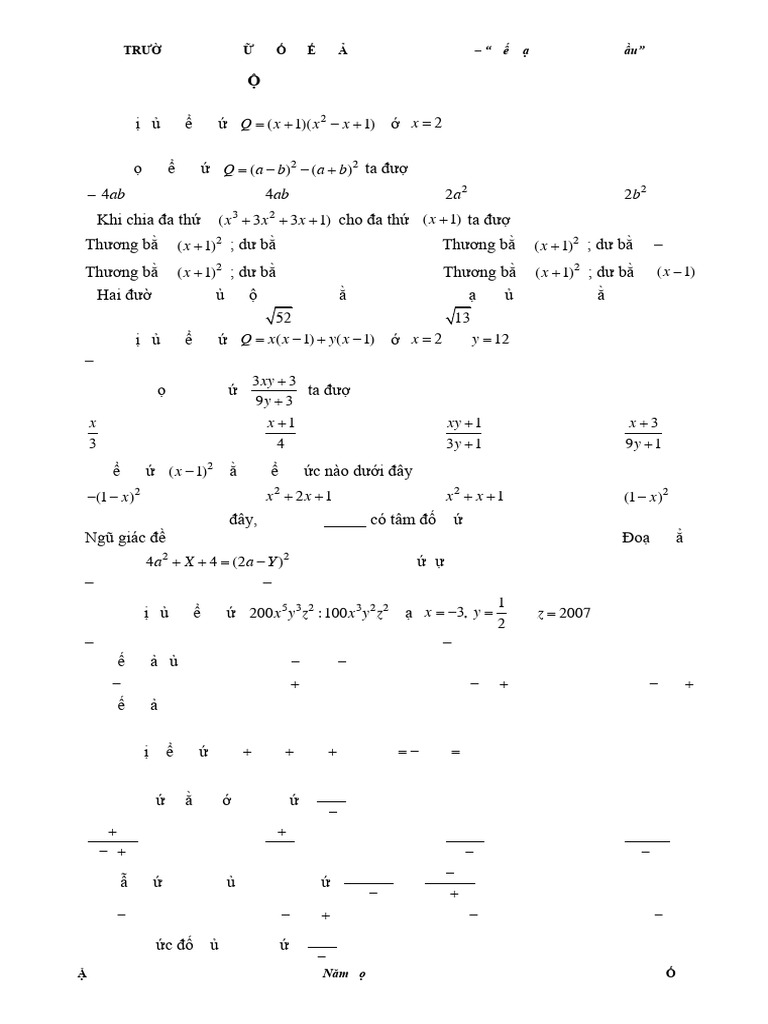Nội Dung Ôn Tập Hk1 22-23 | PDF