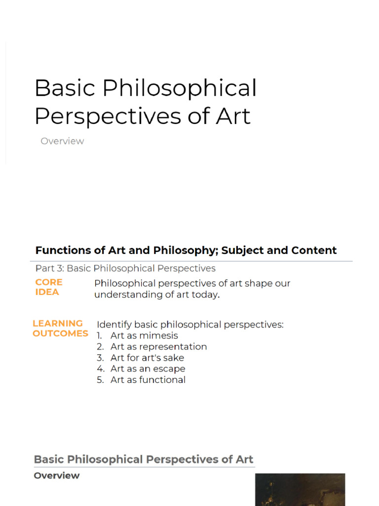Basic Philosophical Perspectives | PDF