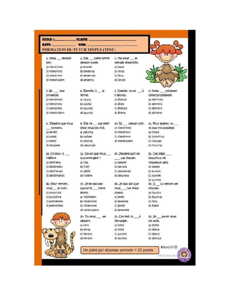 TEST Futur | PDF