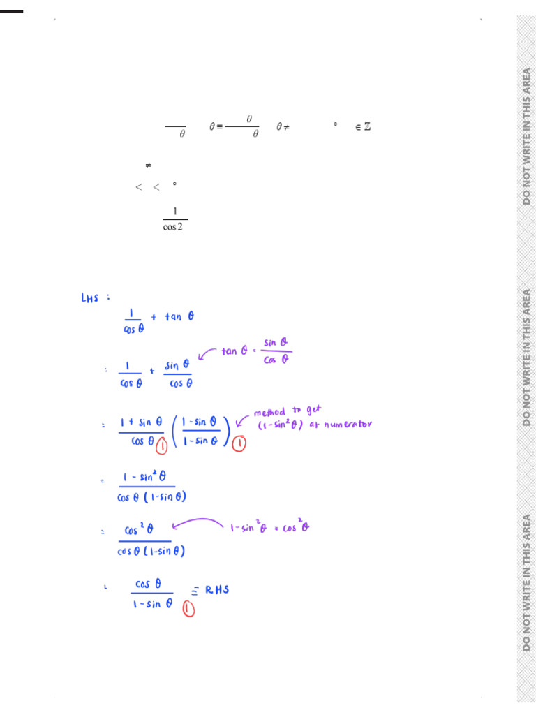 Trigonometric Identities MS | PDF