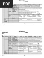 Gr. 3 Term 1 Mathematics Lesson Plans | PDF