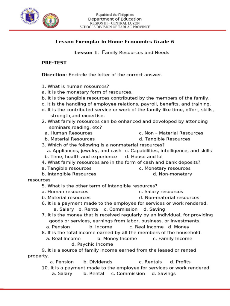 WK-1-TLE-HE6 (1) | PDF | Income | Pension