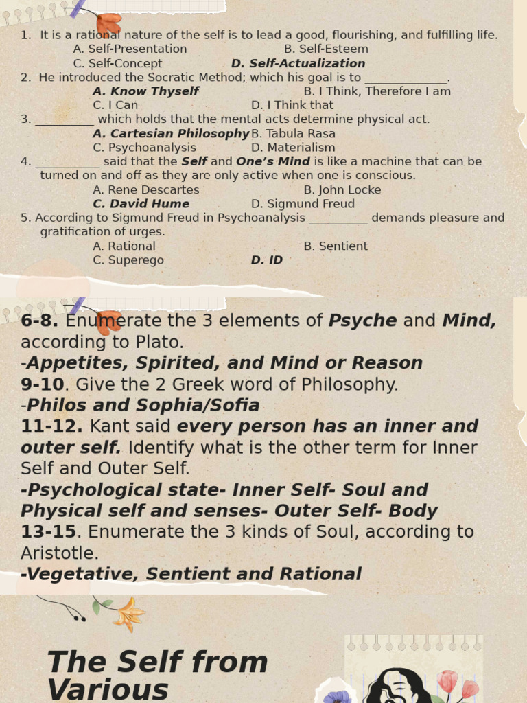 Perspective Philosophy | PDF | Philosophy Of Self | Soul