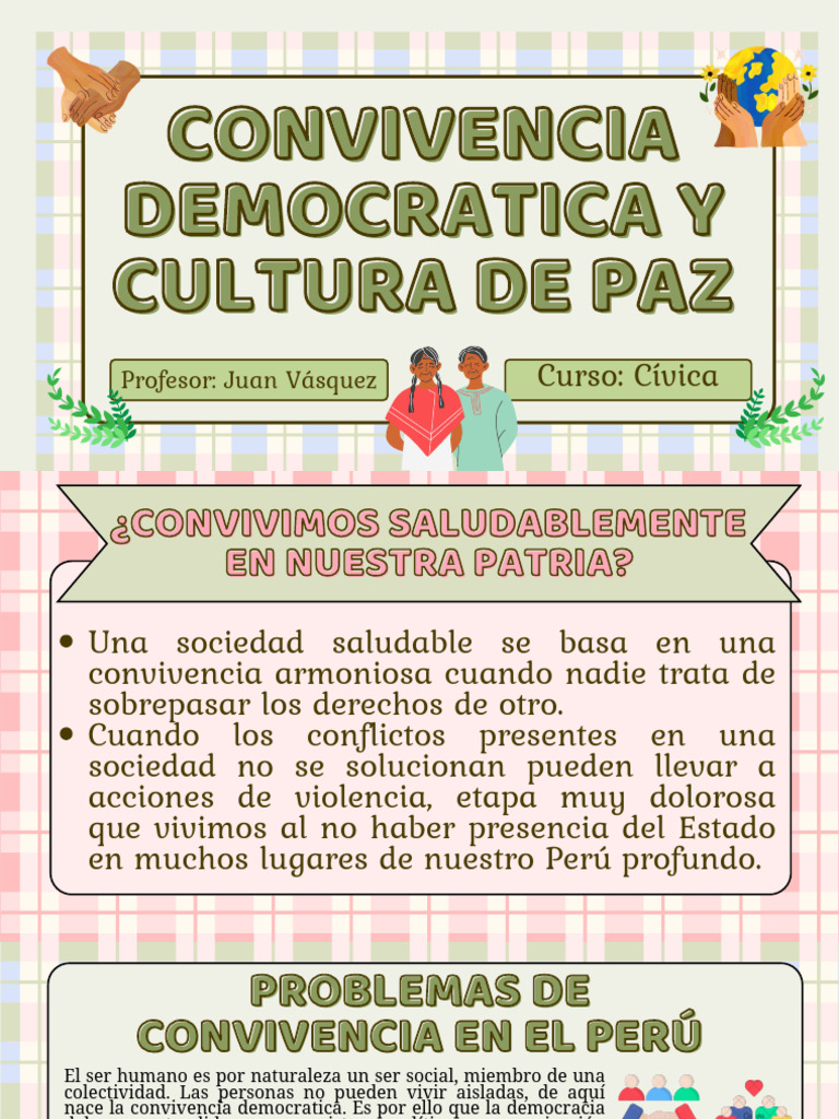 Convivencia Democratica y Cultura de Paz - 20240912 - 231459 - 0000 | PDF | Discriminación ...