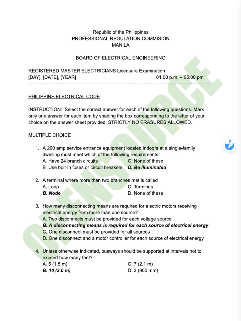 Os Rme Past Board Exams | PDF