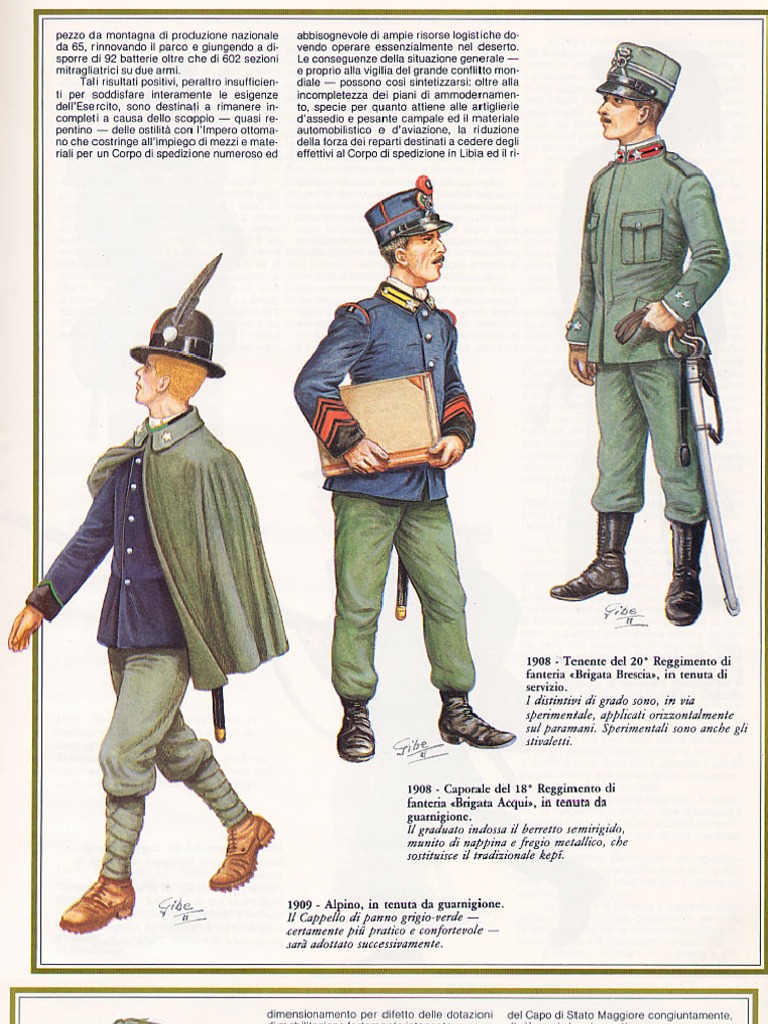 Uniformi Militari Italiane | PDF