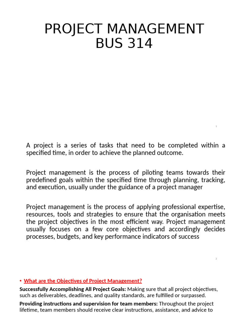 Project Management | PDF | Project Management | Business