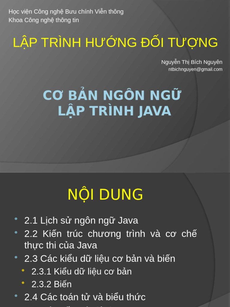 Lap Trinh Huong Doi Tuong - T2 | PDF