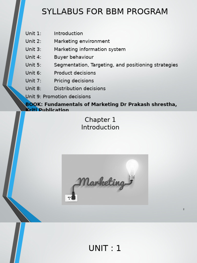 BBM Chapter 1 Revised New | PDF | Marketing | Sales
