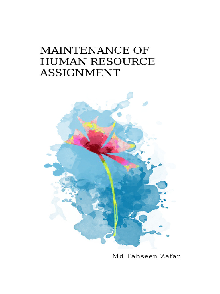 Tahseen Zafar Assignment | PDF | Employee Benefits | Business