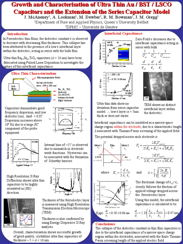 Capacitor Poster | PDF | Dielectric | Capacitor