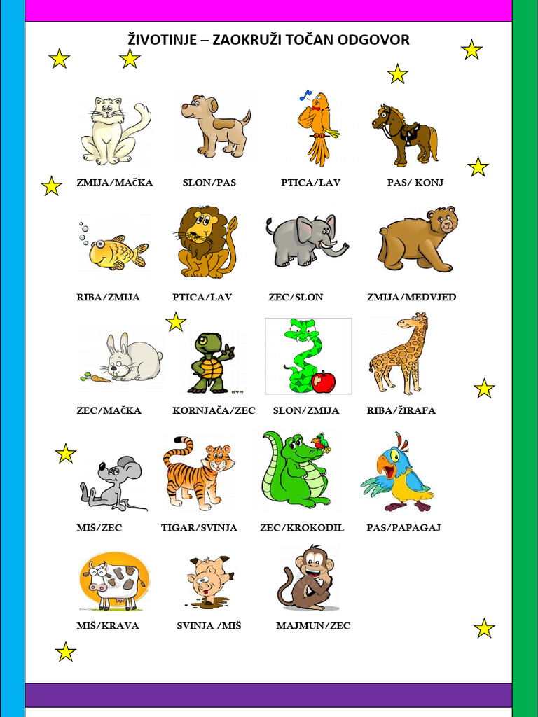 zivotinje test | PDF