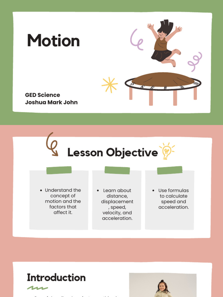 Understanding Motion in GED Science | PDF