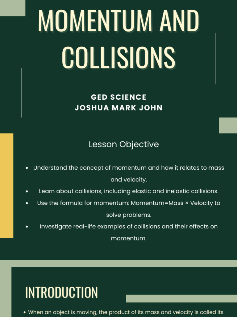 L22 Momentum and Collisions | PDF