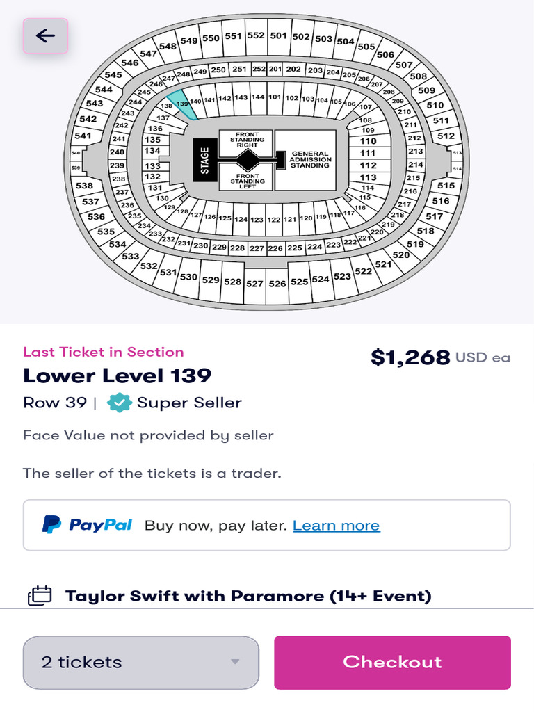 Taylor Swift London Tickets - Wembley Stadium - 08162024 Vivid Seats ...