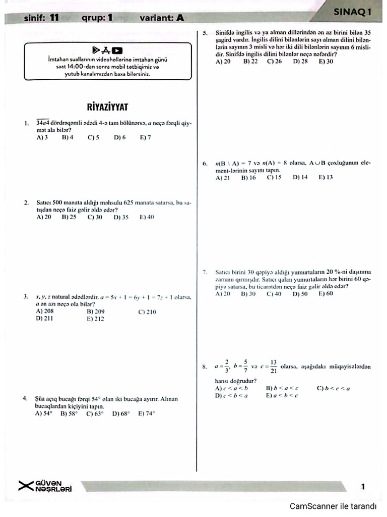 MSİ-1 (Blok XI) 2024 | PDF