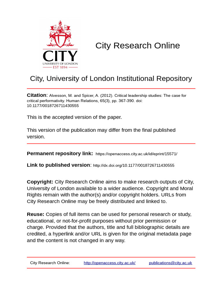 2. Alvesson, M. Critical leadership studies_the case for critical ...