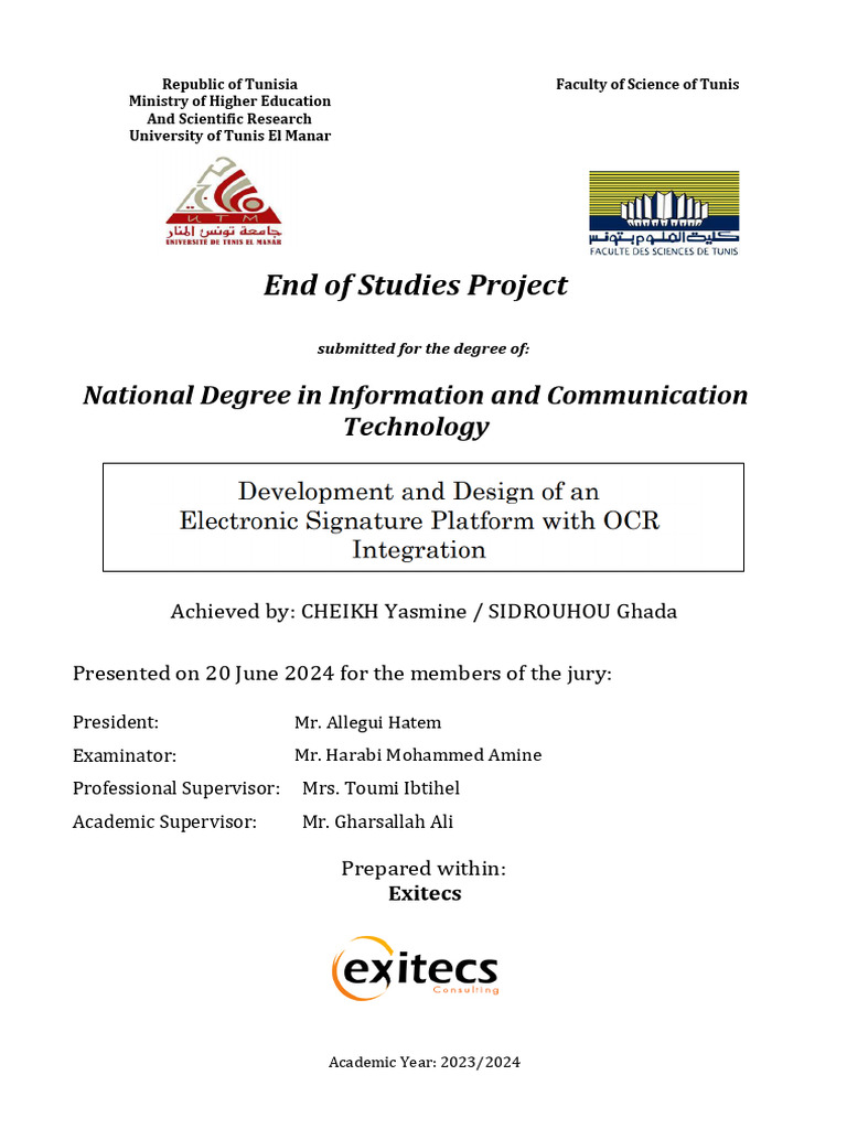 Rapport de Stage PFE en Anglais - FST | PDF | Software Development Process | Agile Software ...