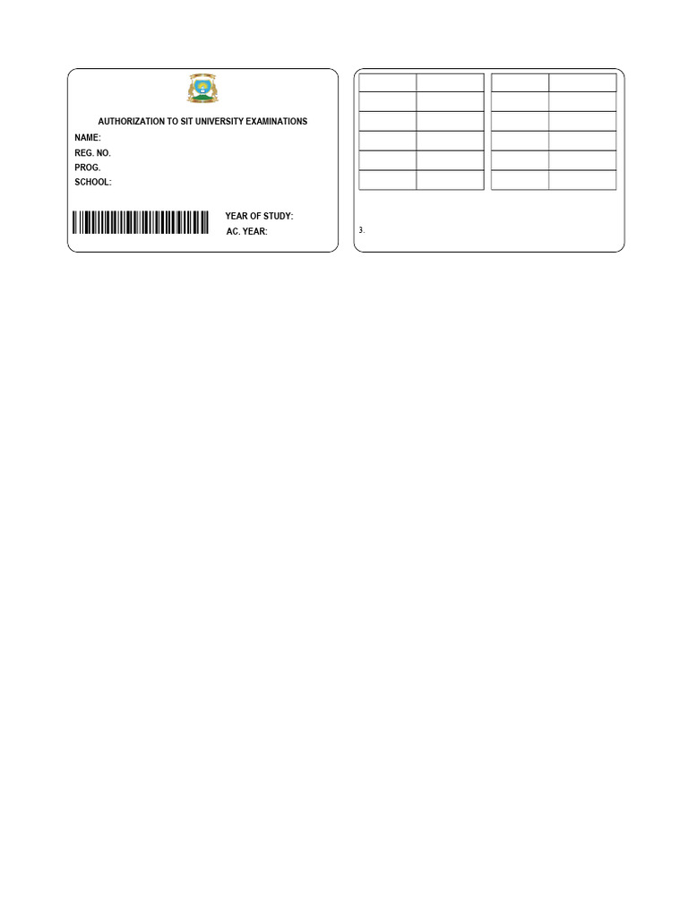 4262_ExamCard | PDF
