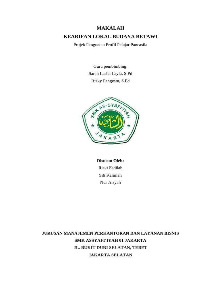 Makalah p5 Lenong | PDF