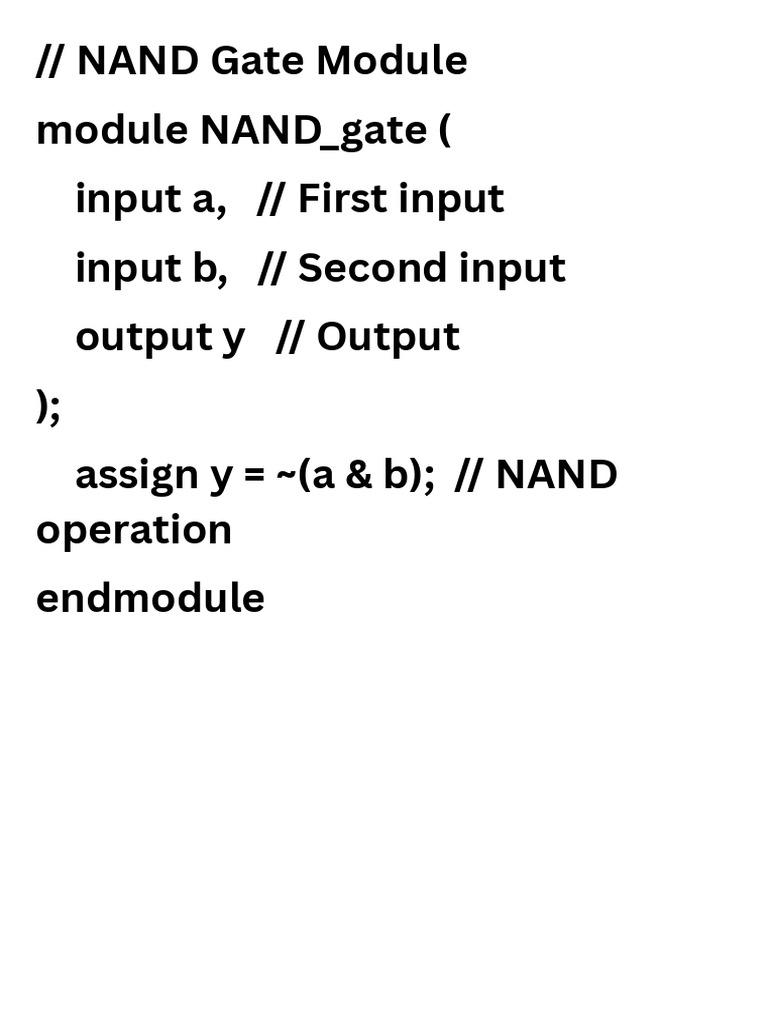 NAND | PDF