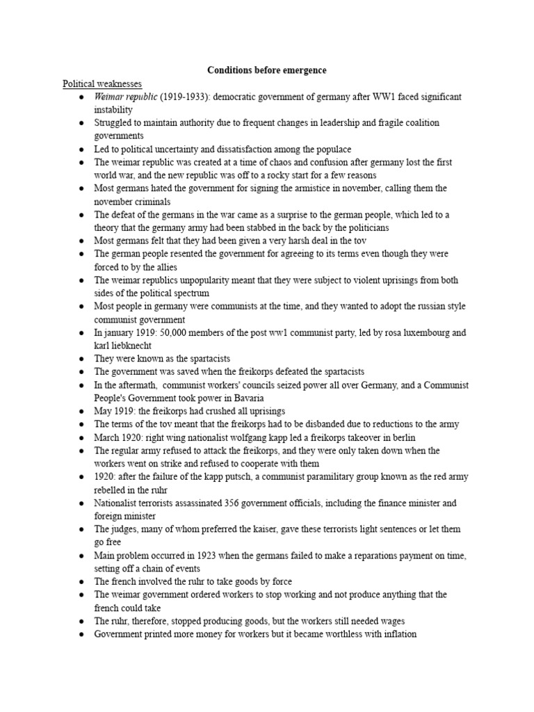 Aleina Authoritarian States - Hitler and Germany | PDF | Weimar ...